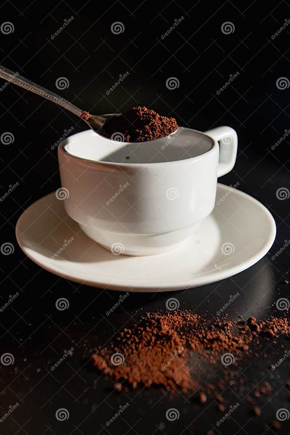 Explained Hot Coffee Ratio Ingredients Mix Stock Image - Image of aroma ...