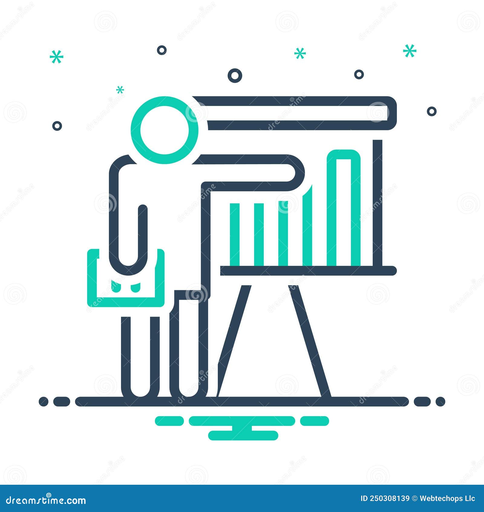 Mix Icon for Explained, Describe and Spell Stock Illustration ...