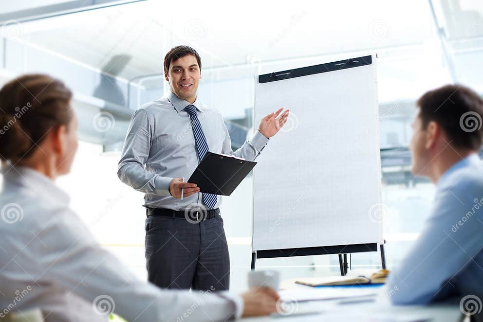 Explaining Business Strategy Stock Photo - Image of inside, cooperation ...
