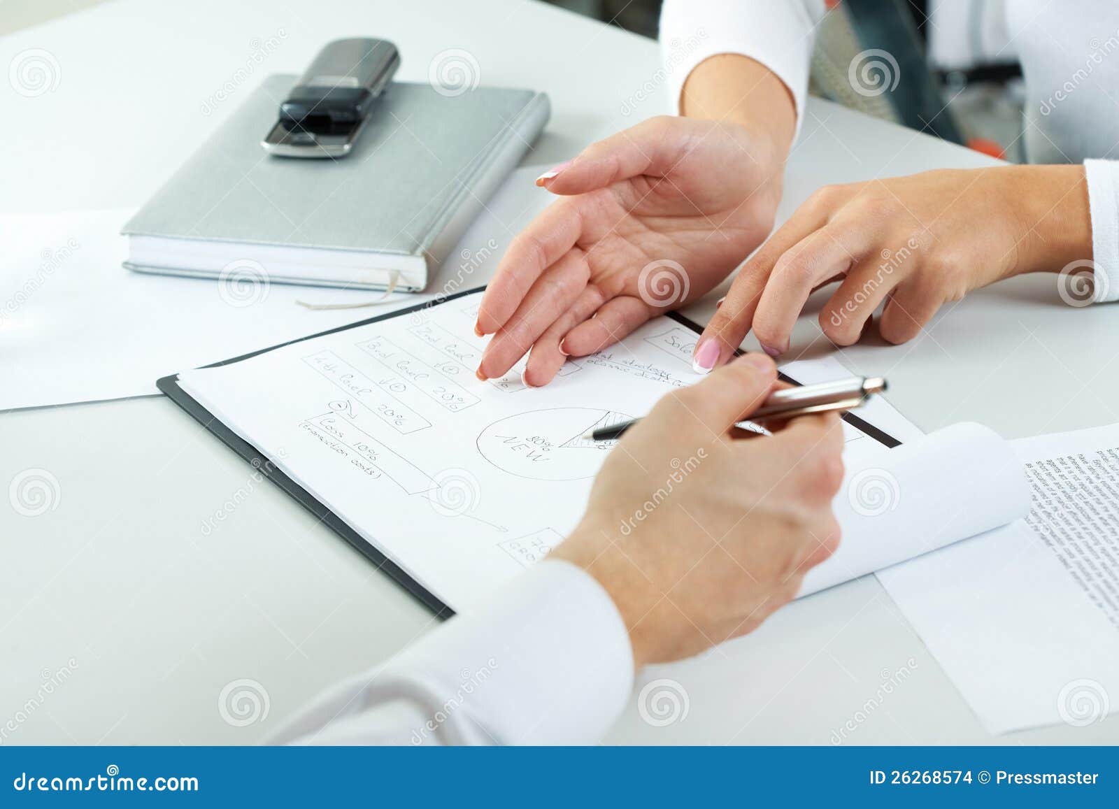 Explaining diagram stock photo. Image of interaction - 26268574