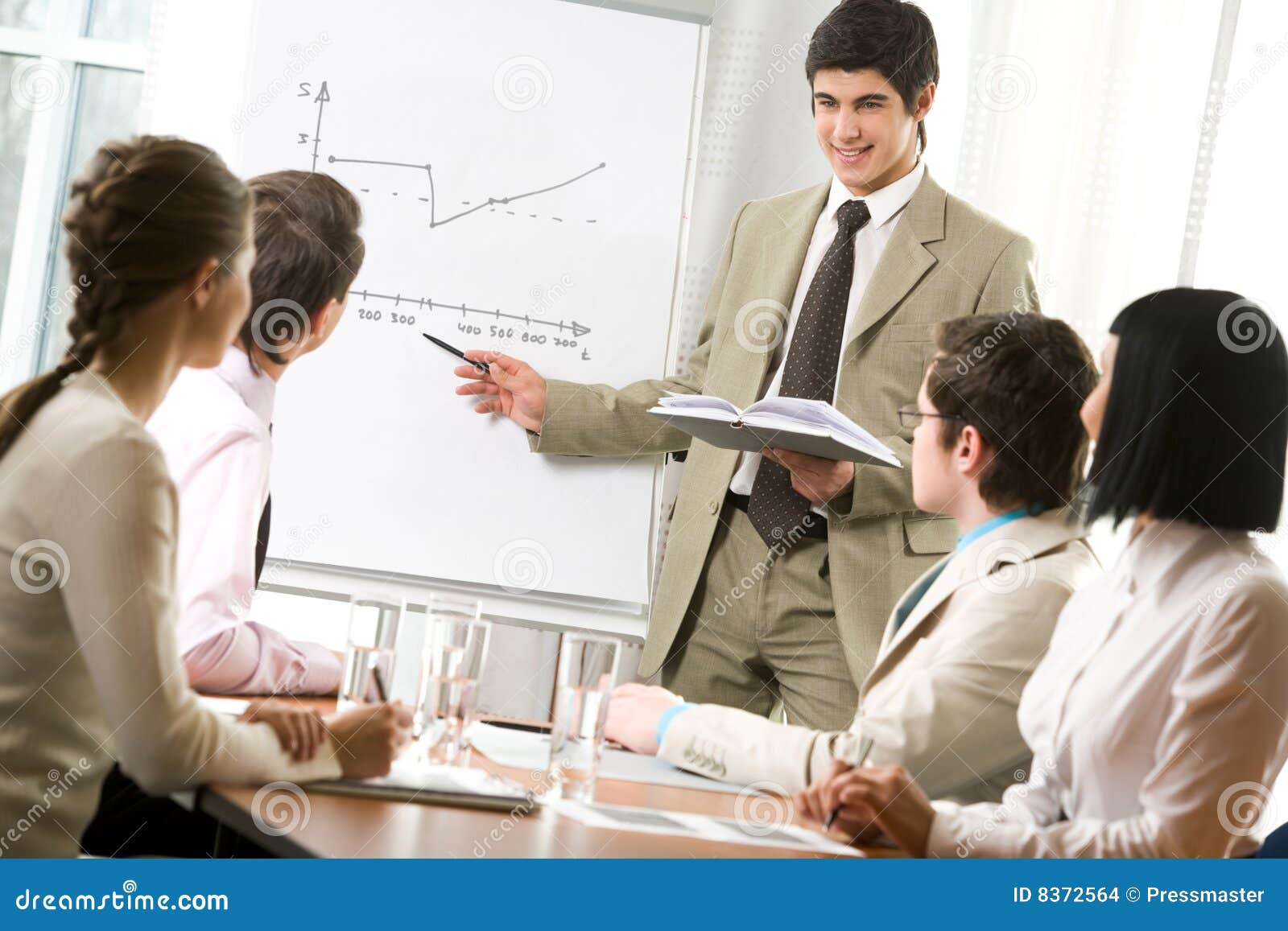 Explaining graph stock photo. Image of business, progress - 8372564