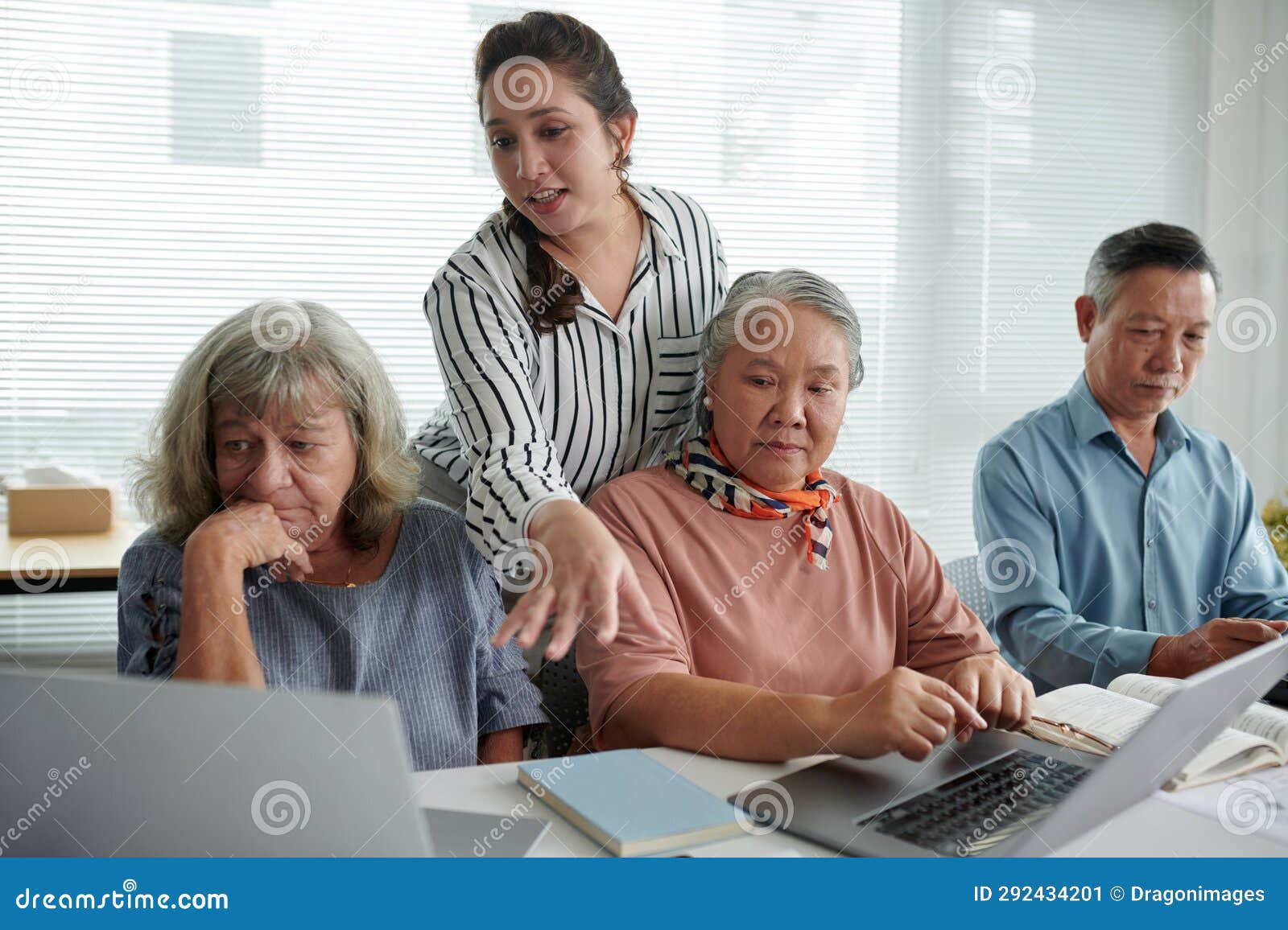 Explaining How To Use Browser Stock Image - Image of retirement ...