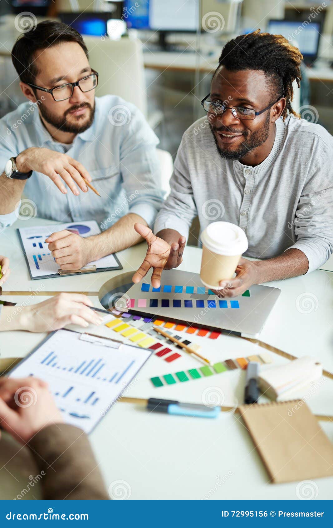 Explaining idea stock photo. Image of businessman, consulting - 72995156