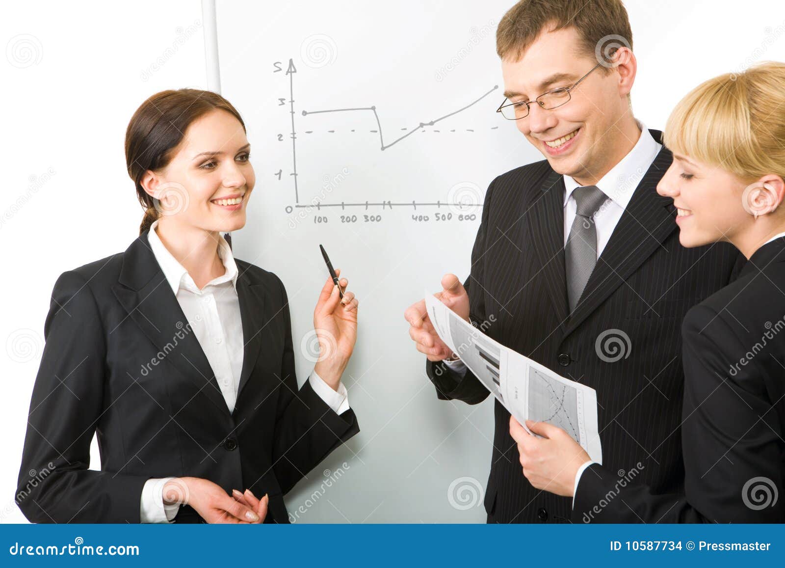 Explaining ideas stock photo. Image of briefing, business - 10587734