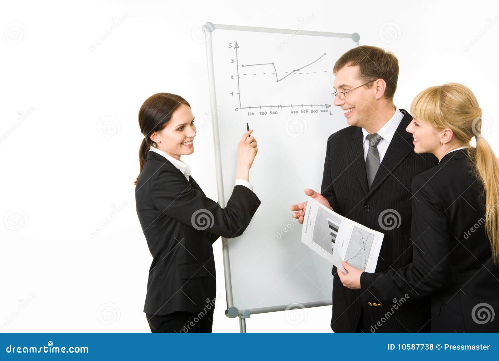 Explaining ideas stock photo. Image of dressed, confident - 10587738