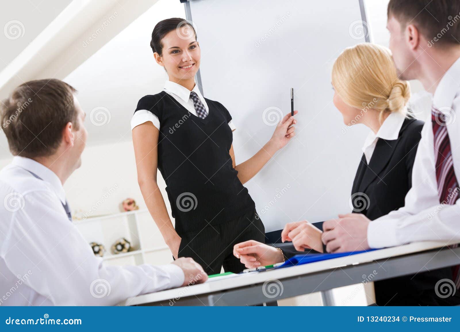 Explaining ideas stock photo. Image of idea, corporate - 13240234