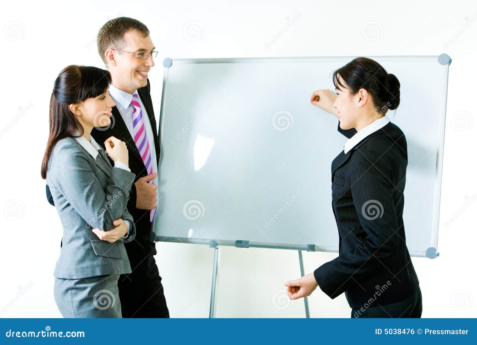 Explaining ideas stock photo. Image of happy, looking - 5038476