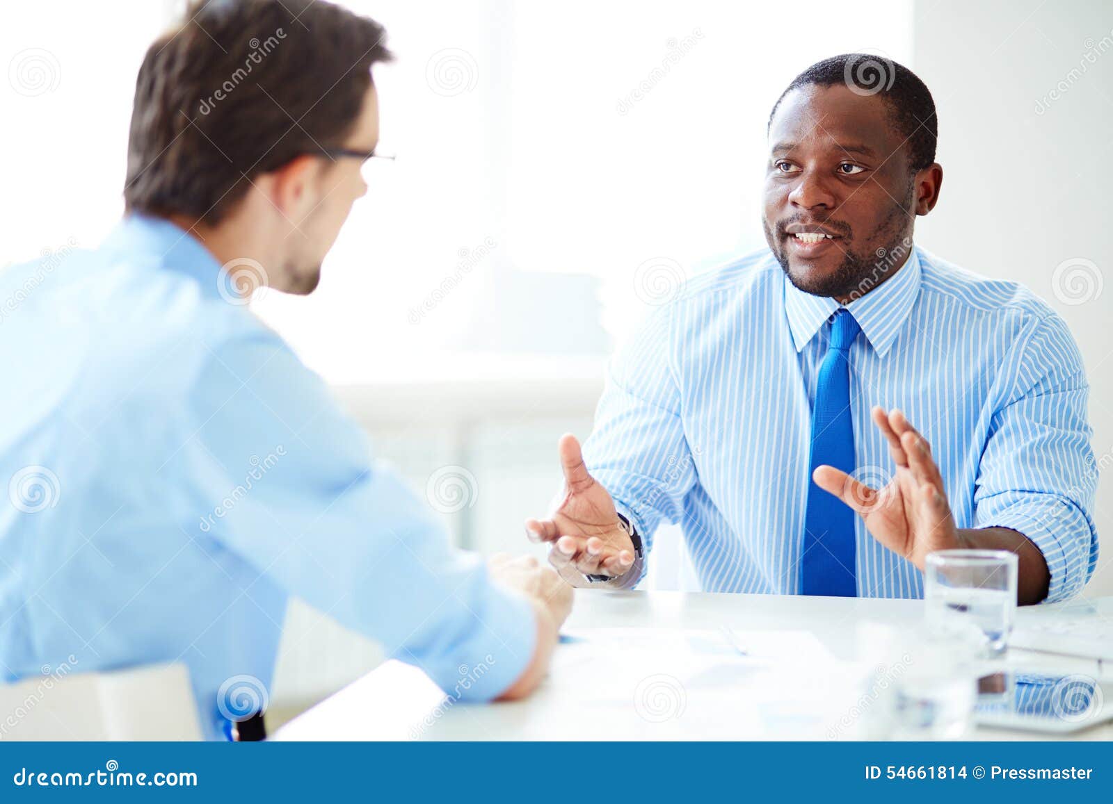 Explaining ideas stock photo. Image of idea, explaining - 54661814