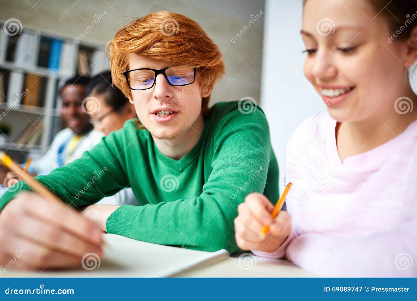 Explaining notes stock image. Image of student, university - 69089747