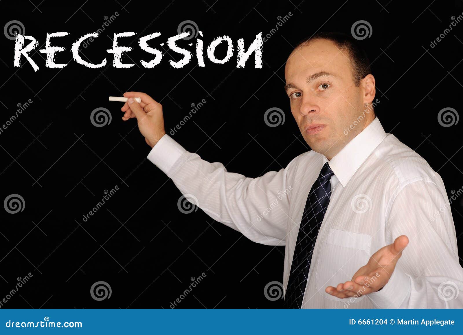 Explaining Recession stock photo. Image of bank, businessman - 6661204