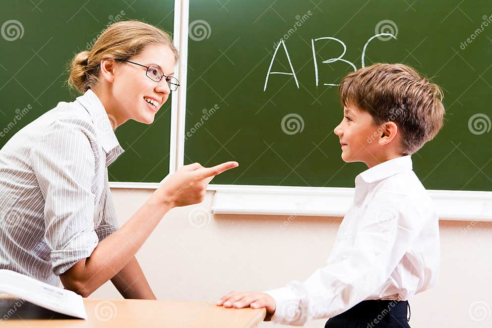 Explaining rules stock image. Image of chalkboard, people - 6366299