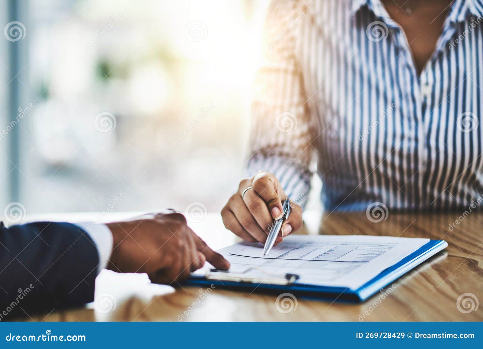 Explaining the Terms and Conditions in Full. Closeup Shot of Two ...