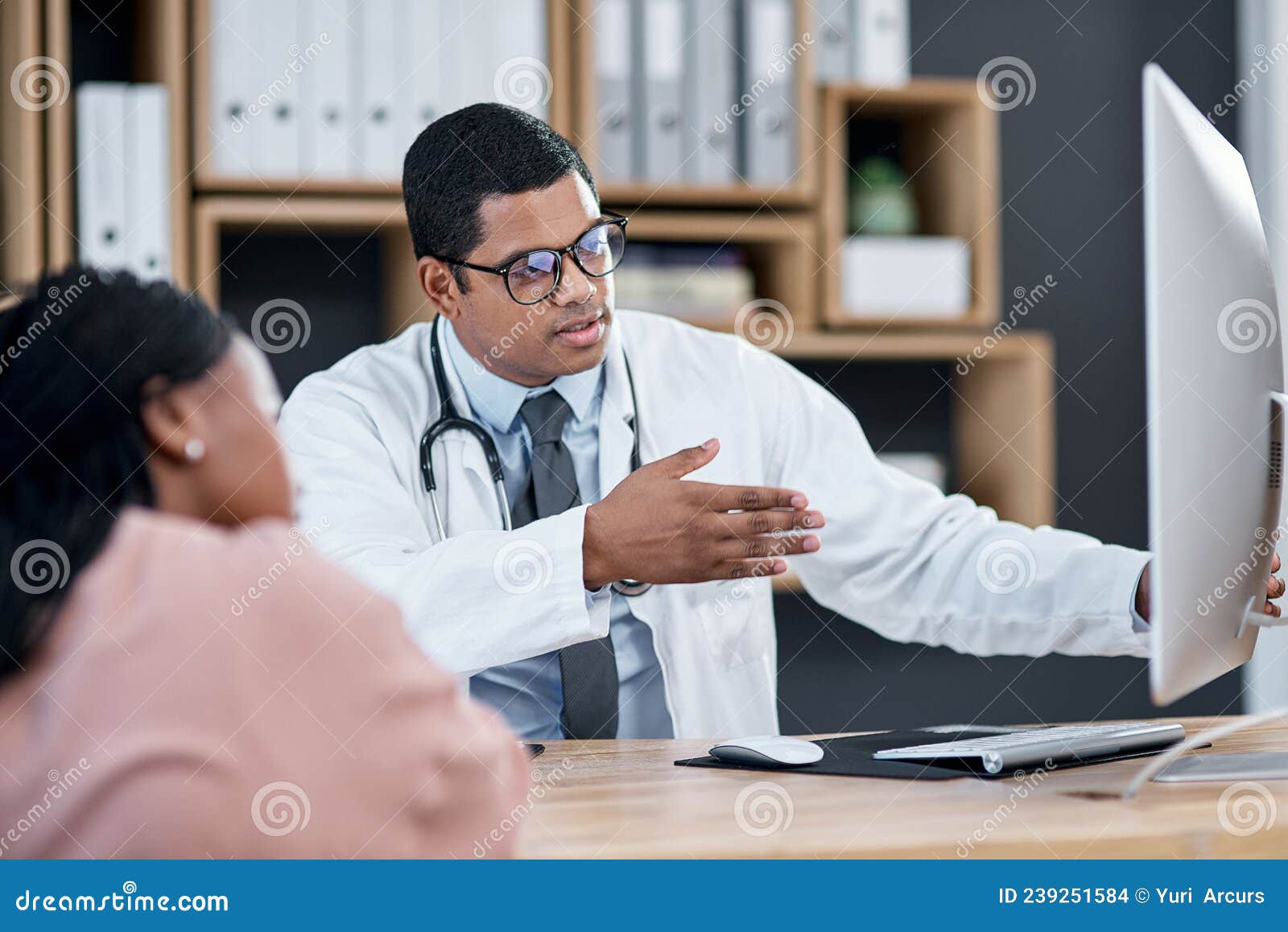 Explaining Treatment Options in an Easy-to-understand Way Stock Photo ...
