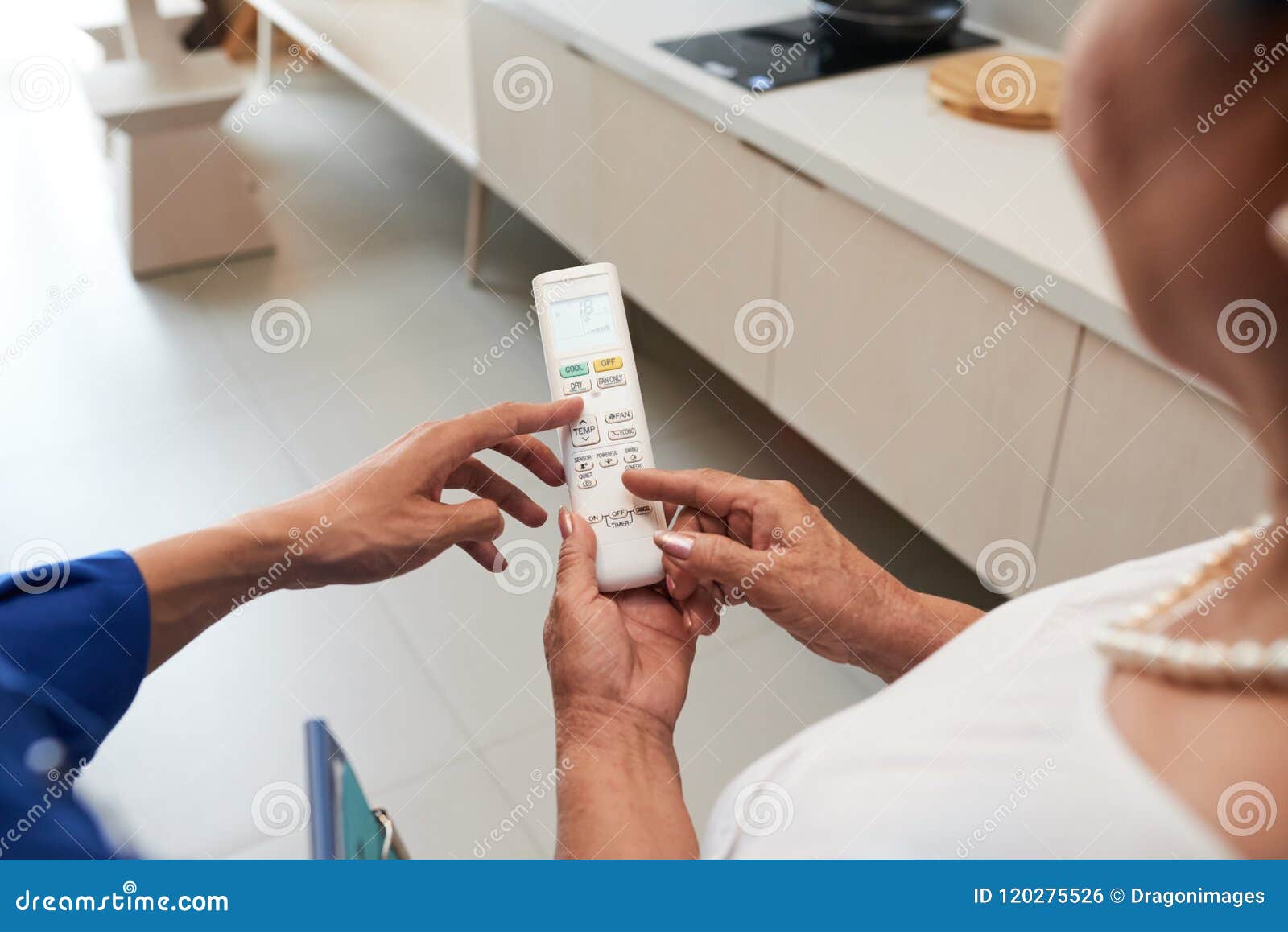 Explaining Work of Remote Control Stock Photo - Image of repairing ...