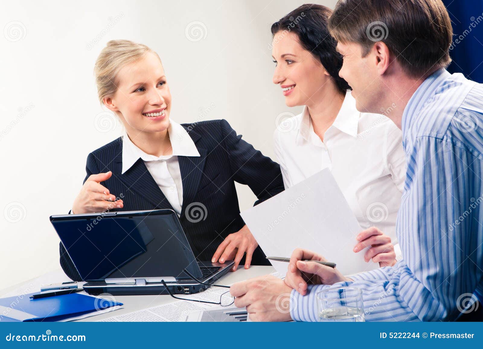 Explaining working idea stock photo. Image of looking - 5222244