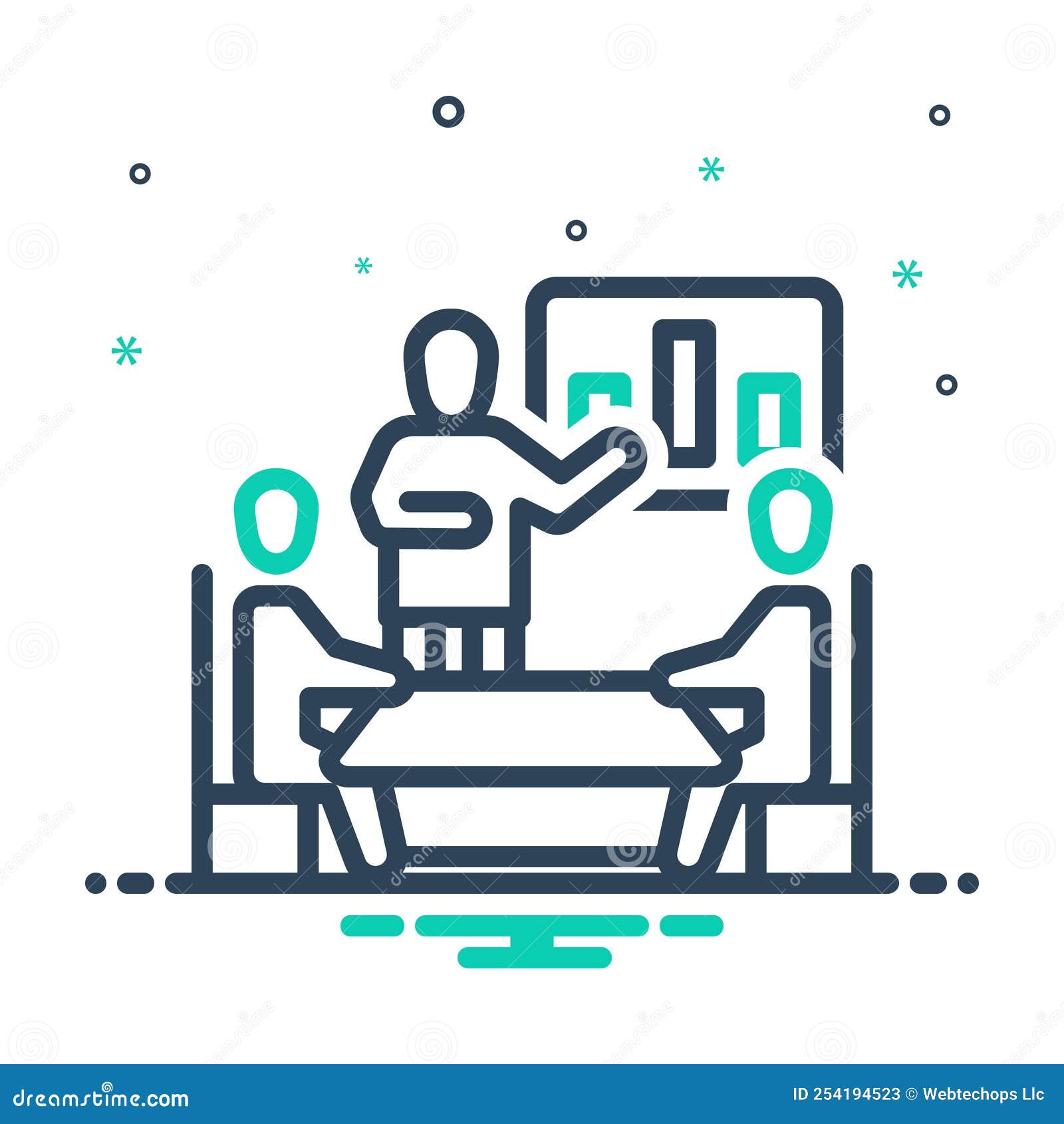 Mix Icon for Explanation, Clarification and Enucleation Stock ...