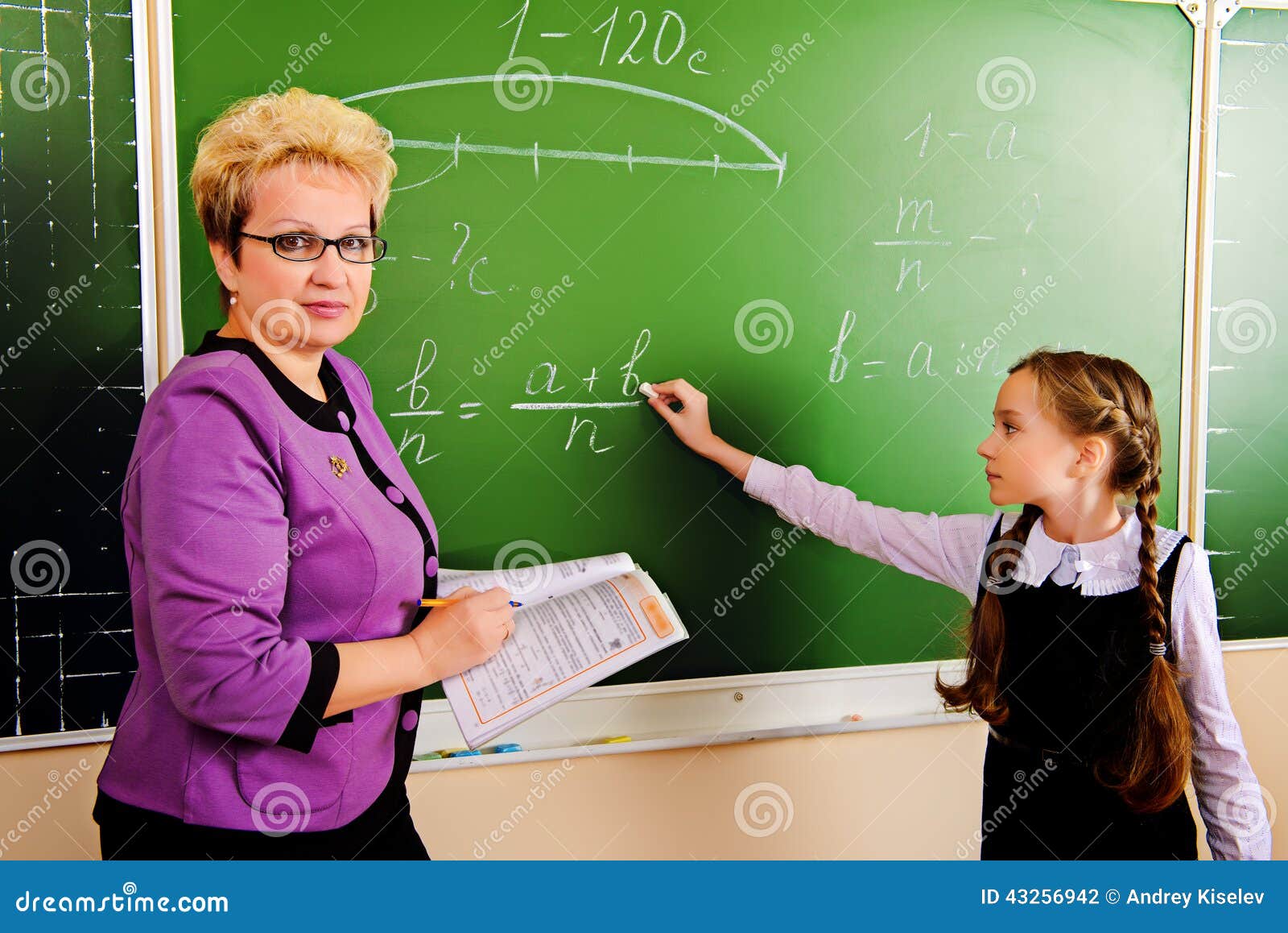 Explanation stock photo. Image of desk, girl, classroom - 43256942