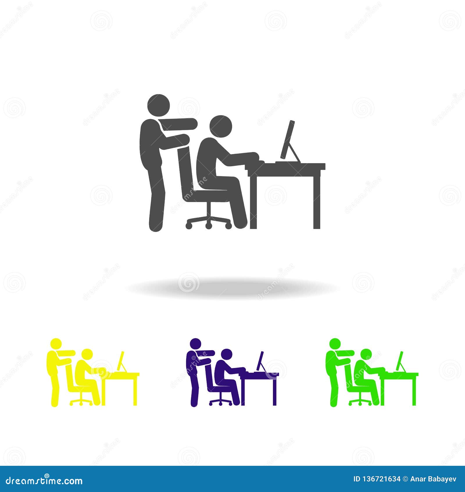 Explanation of Work Icon. Element of Colleagues Icon for Mobile Concept ...