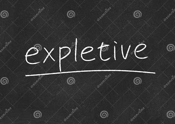 Expletive stock photo. Image of abstract, chalk, text - 164177696