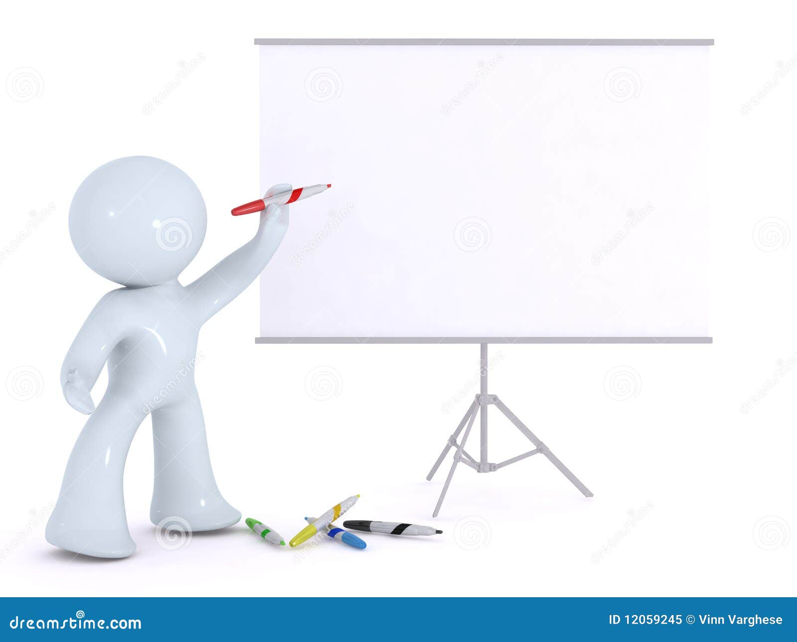Explication Sur Un Panneau Blanc Illustration Stock - Illustration du ...