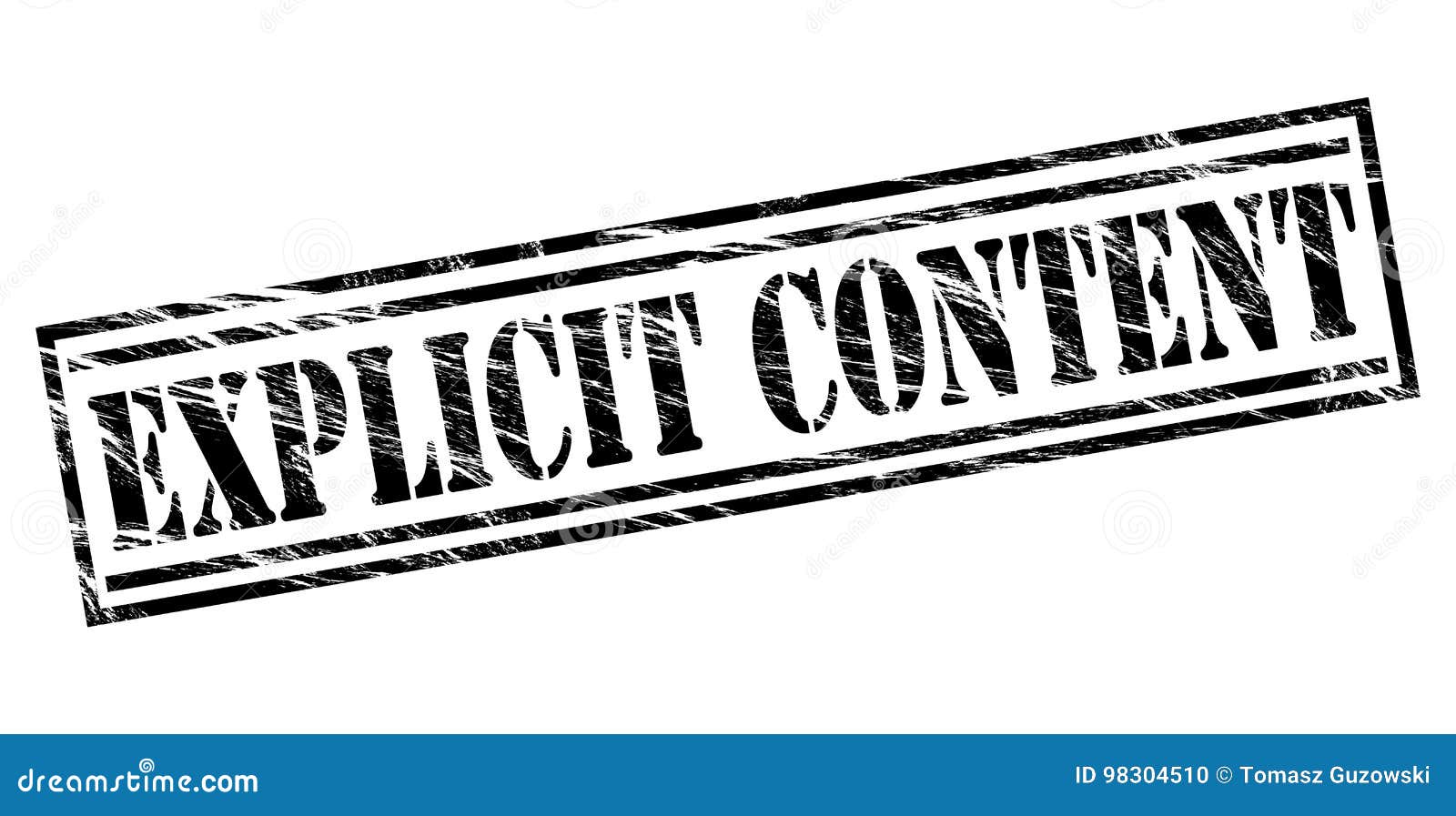 Explicit Content Black Stamp Stock Photo | CartoonDealer.com #98304510