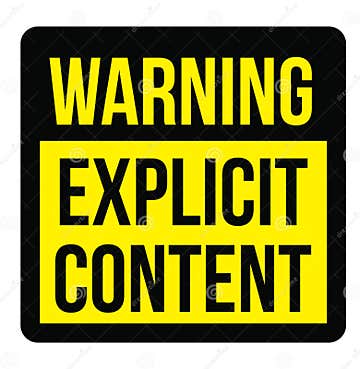 Explicit content sign stock vector. Illustration of black - 105517907