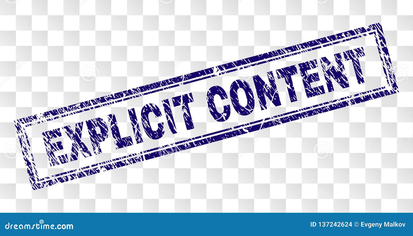 Scratched EXPLICIT CONTENT Rectangle Stamp Stock Vector - Illustration ...