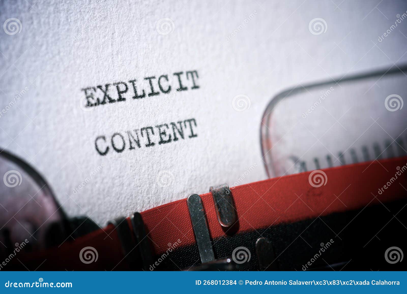 Explicit content text stock photo. Image of write, writing - 268012384