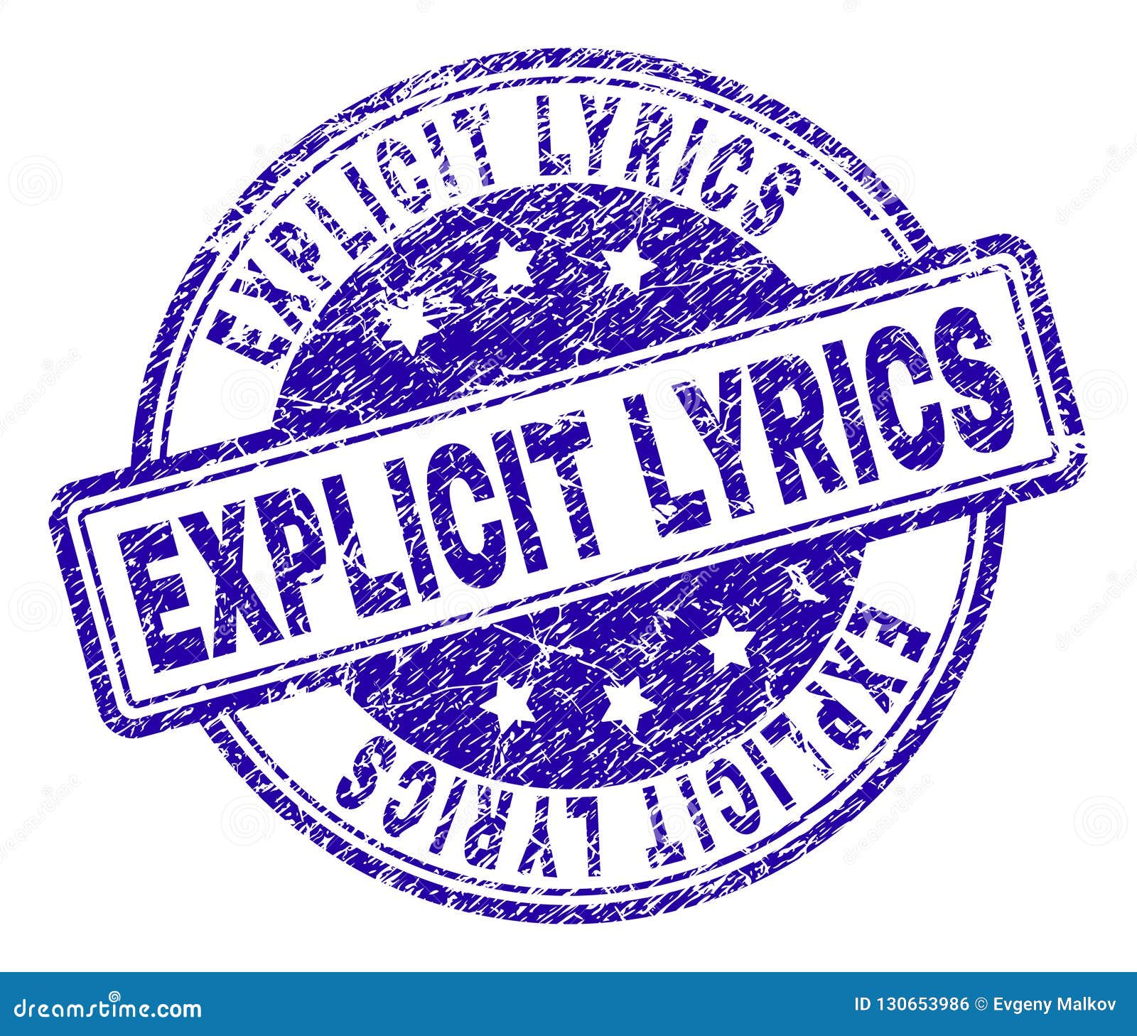 Grunge Textured EXPLICIT LYRICS Stamp Seal Stock Vector - Illustration ...