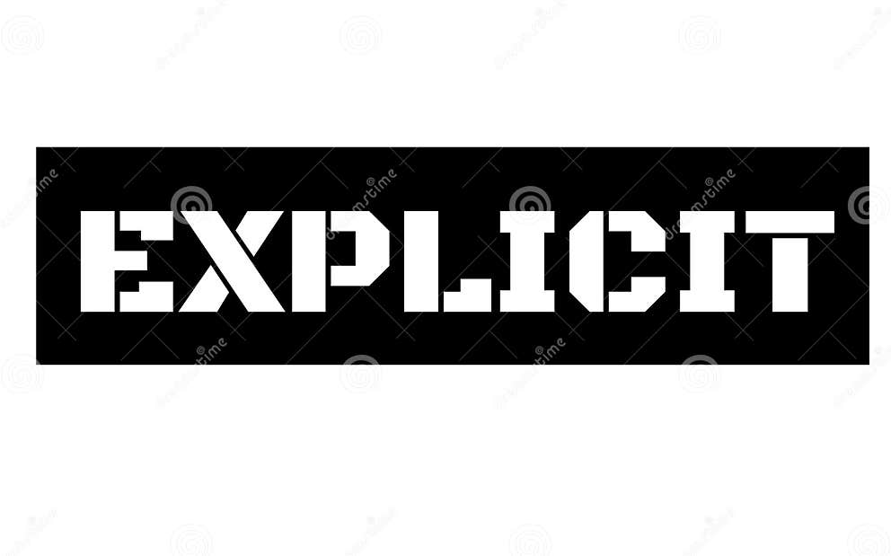 Explicit stamp typ stock vector. Illustration of adult - 110245982