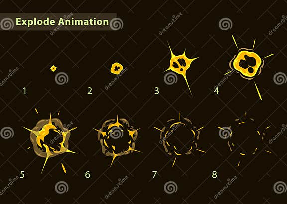 Explode effect stock vector. Illustration of fire, explode - 56726982