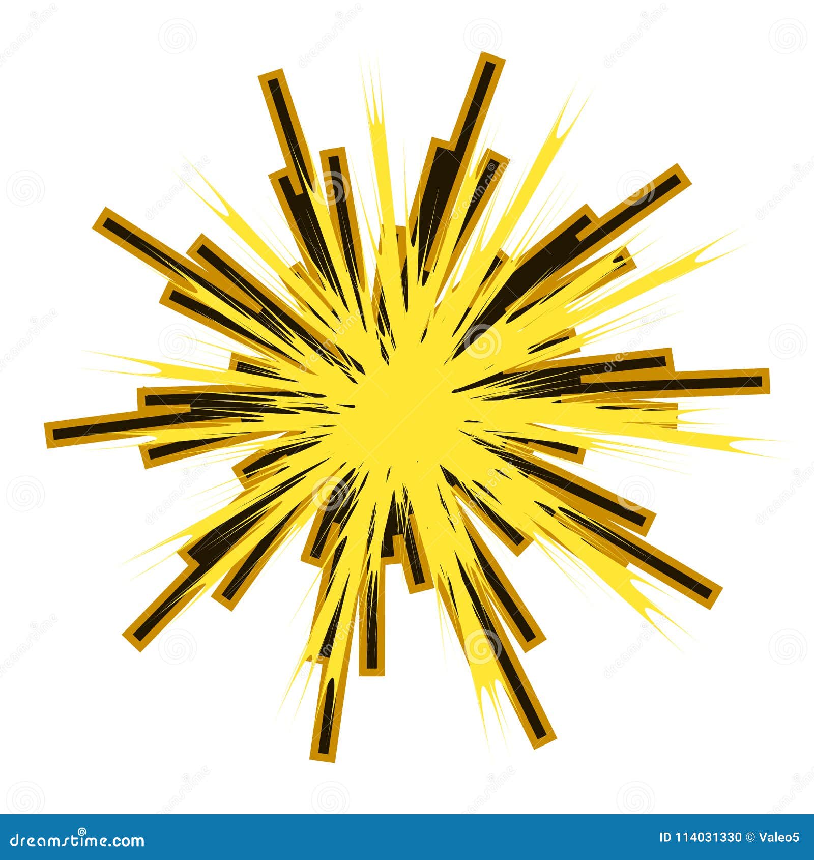 Explode Flash, Cartoon Explosion, Star Burst Stock Vector ...