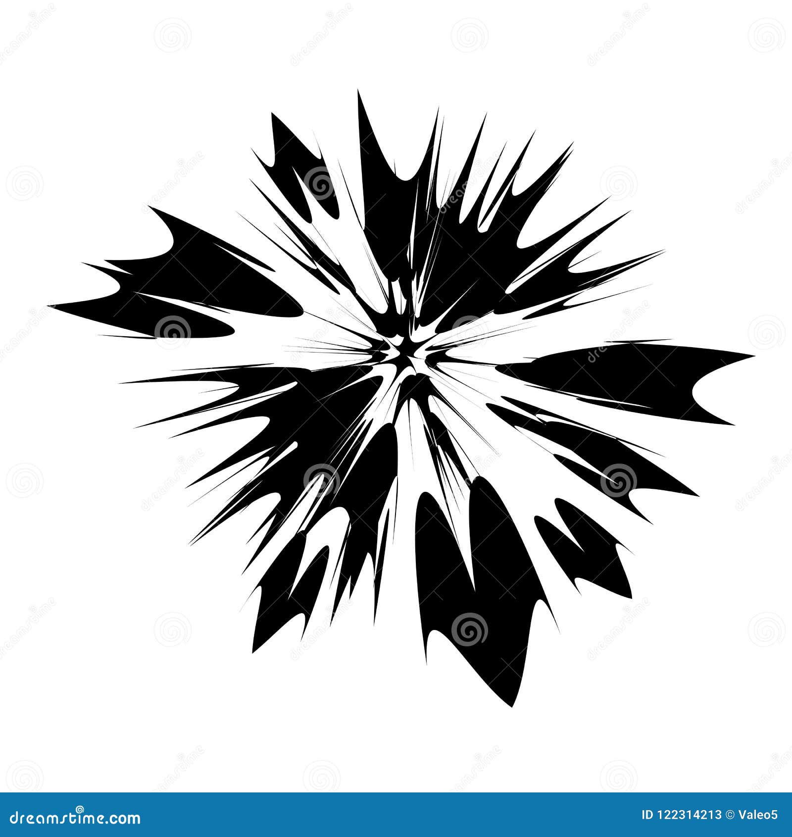 Explode Flash, Cartoon Explosion, Star Burst Stock Vector ...