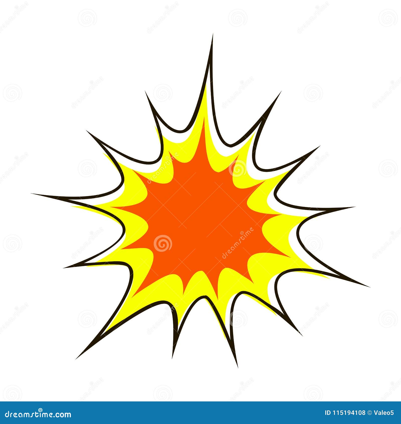 Explode Flash, Cartoon Explosion, Space Burst Effect, Comic Bomb, Star ...