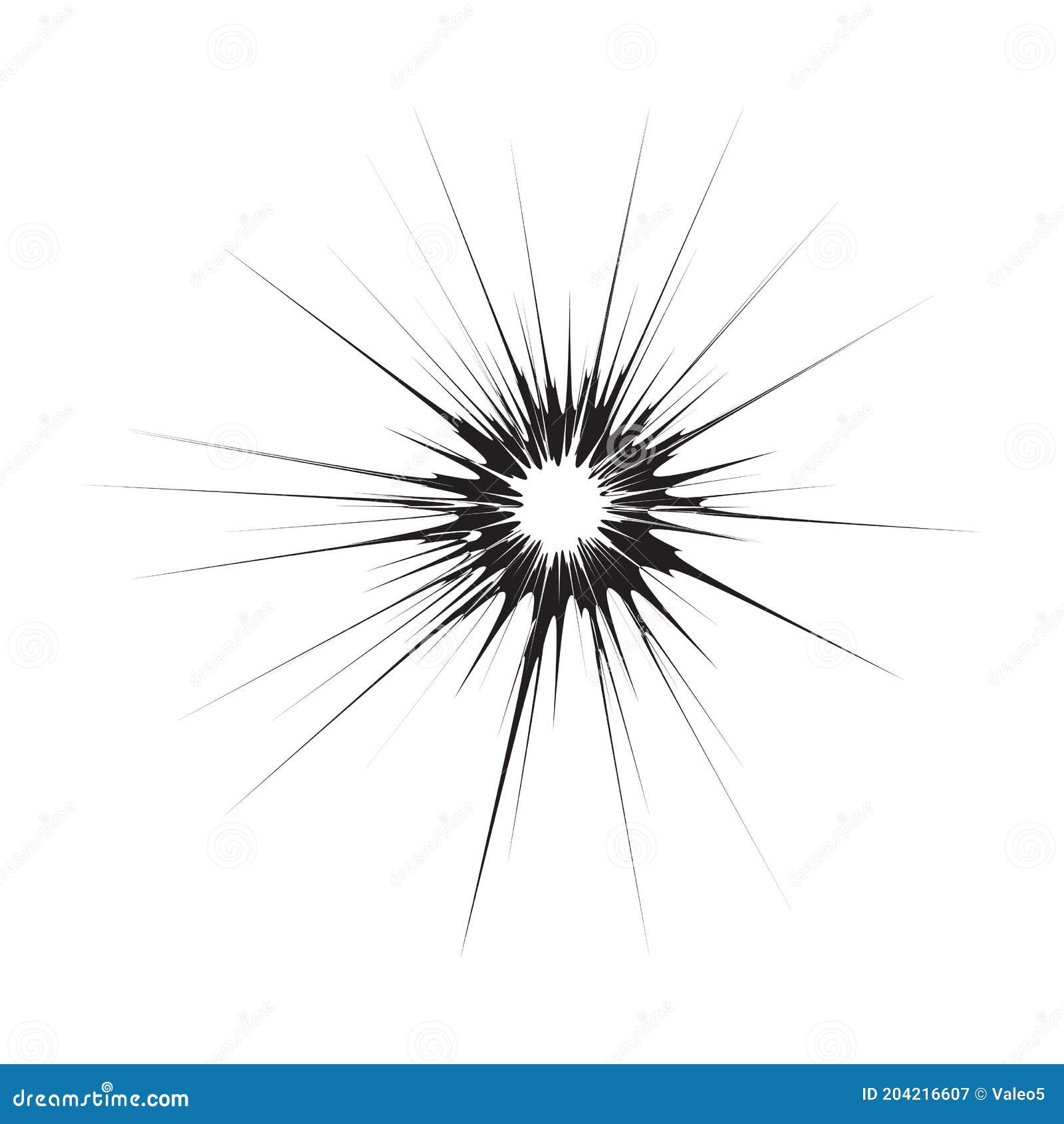 Explode Flash, Cartoon Explosion, Star Burst Isolated on White ...