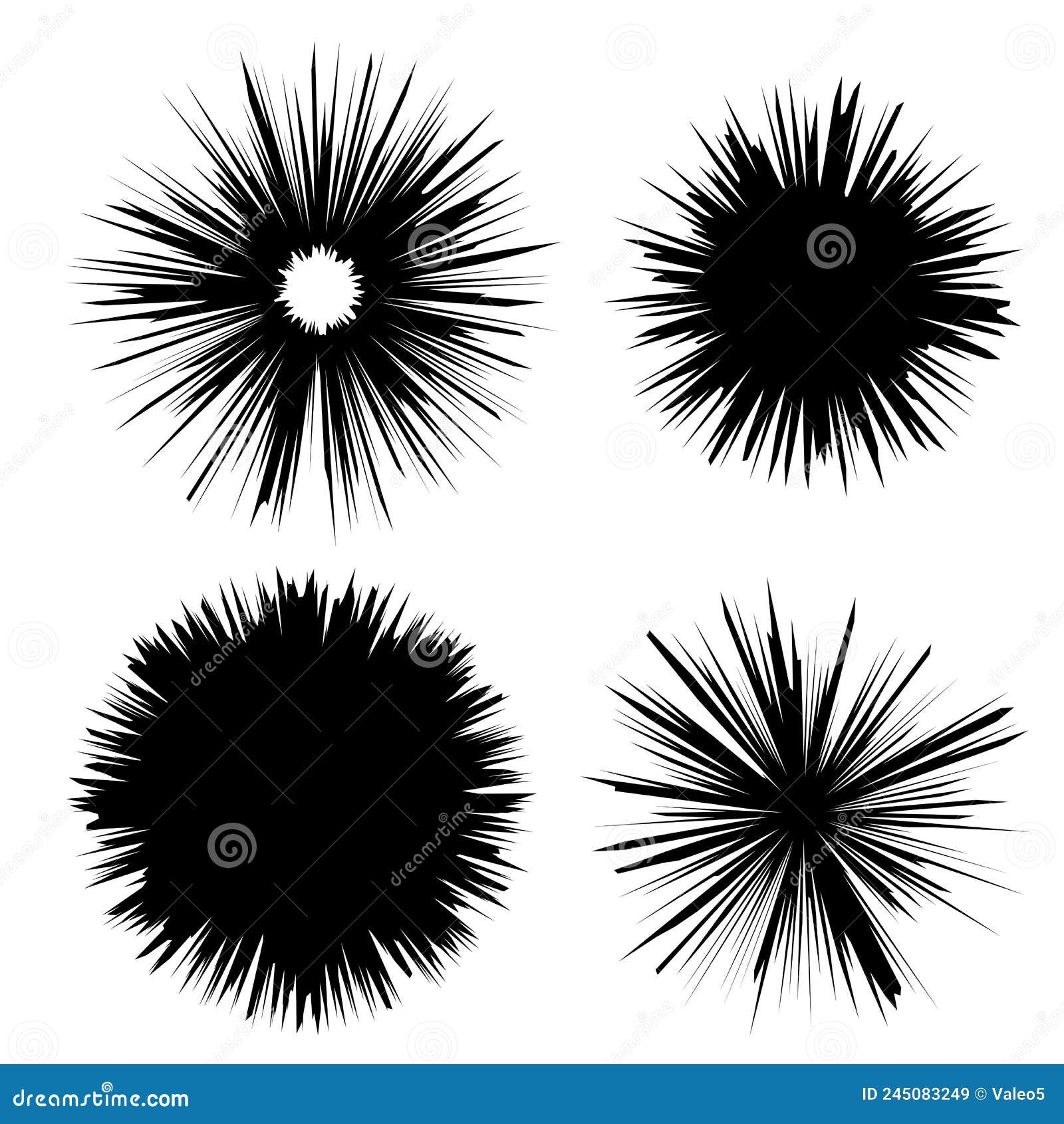 Explode Flash, Cartoon Explosion, Star Burst Isolated on White ...