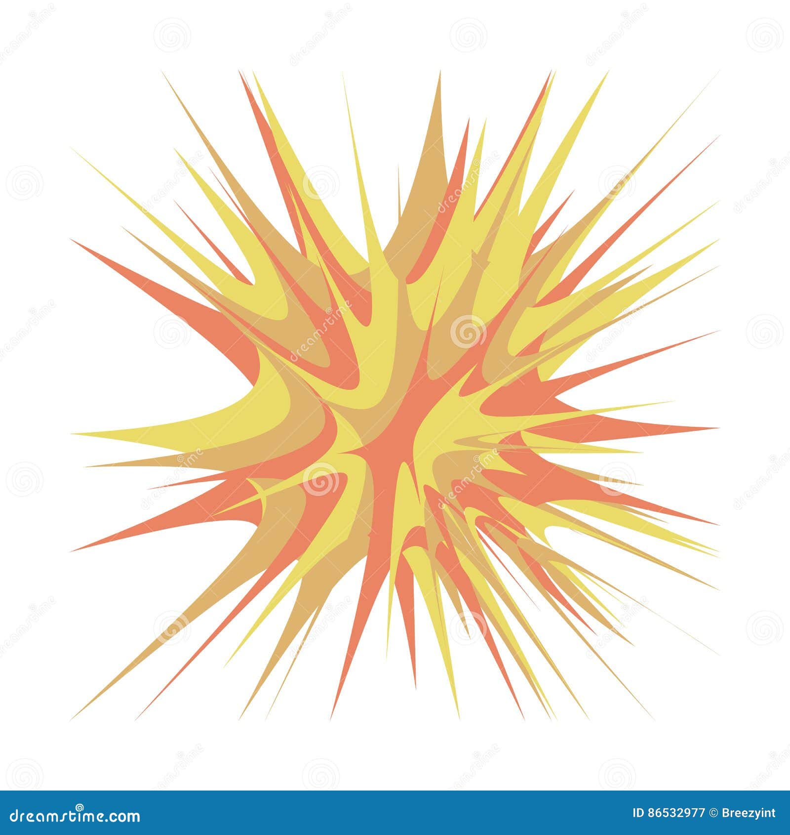 Explode Vector Illustration. Cartoon Bang Element. Comic Book Explosion ...