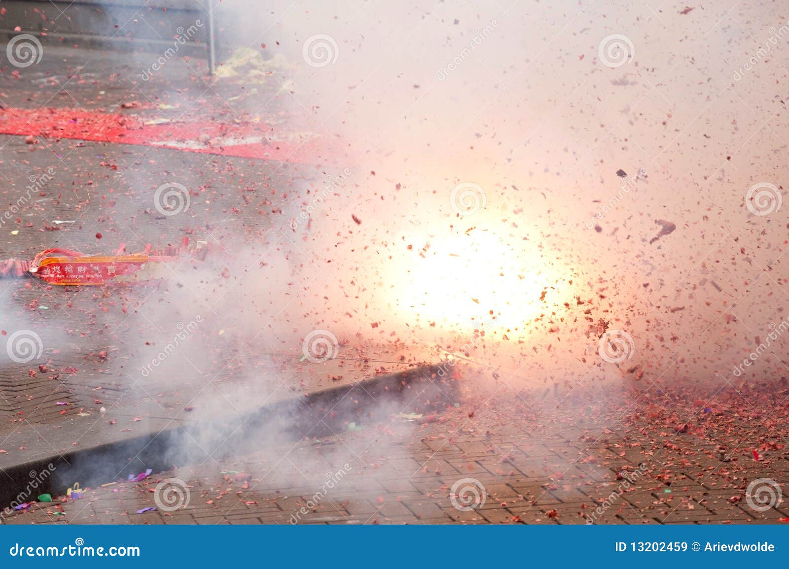 Exploded firecrackers stock image. Image of china, spark - 13202459