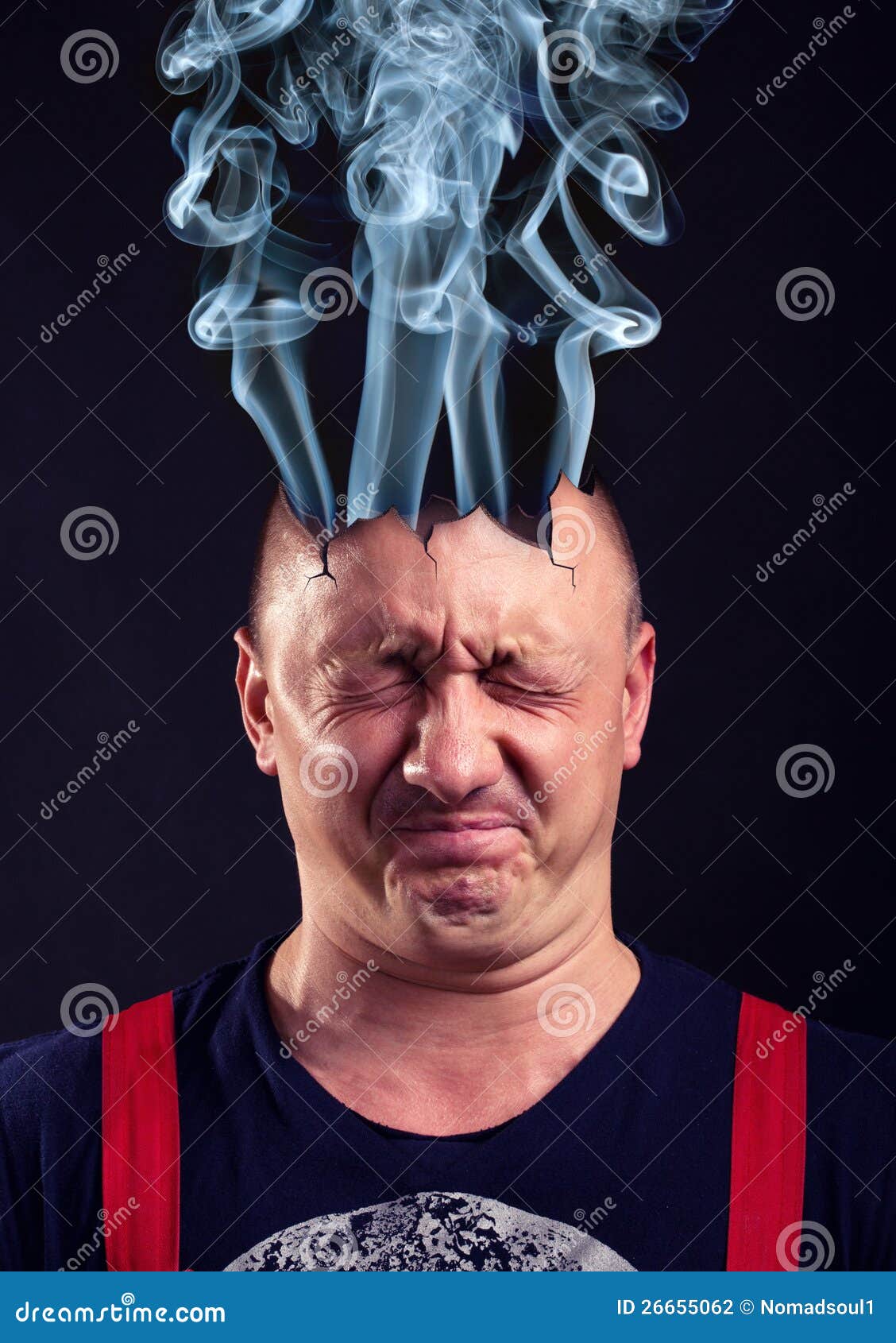 Exploded head stock photo. Image of male, facial, person - 26655062
