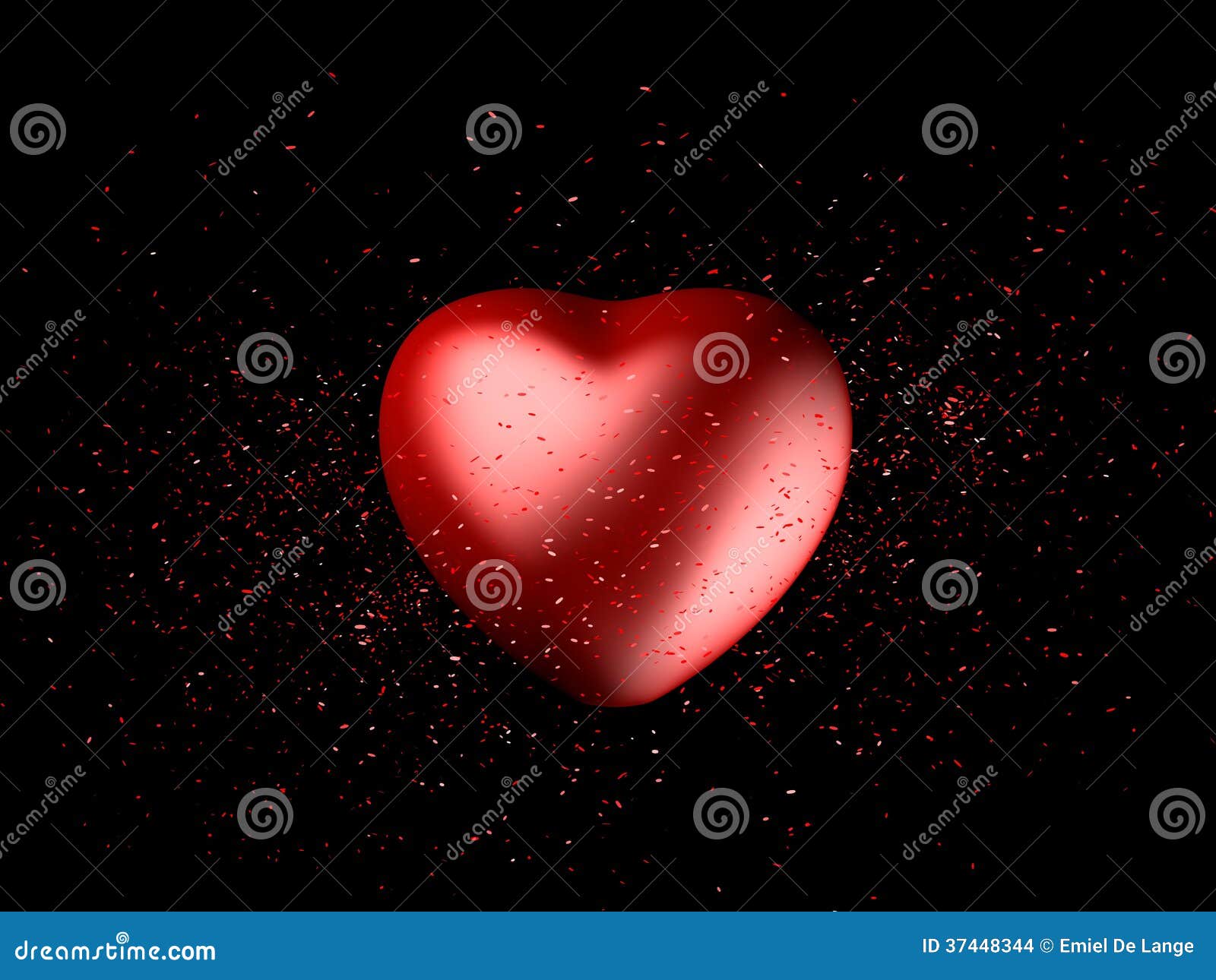 Exploded heart stock illustration. Illustration of movement - 37448344