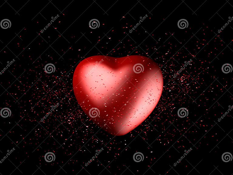 Exploded heart stock illustration. Illustration of movement - 37448344