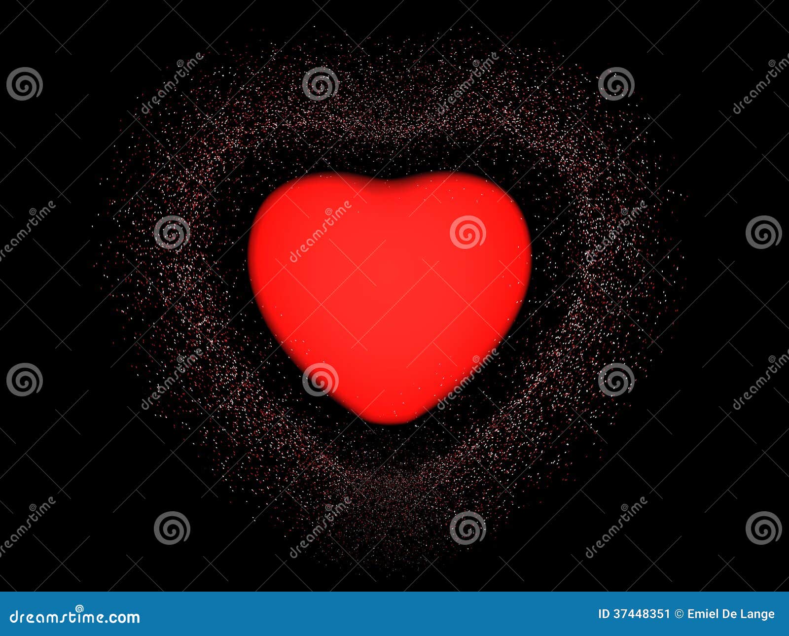 Exploded heart stock image. Image of movement, burst - 37448351