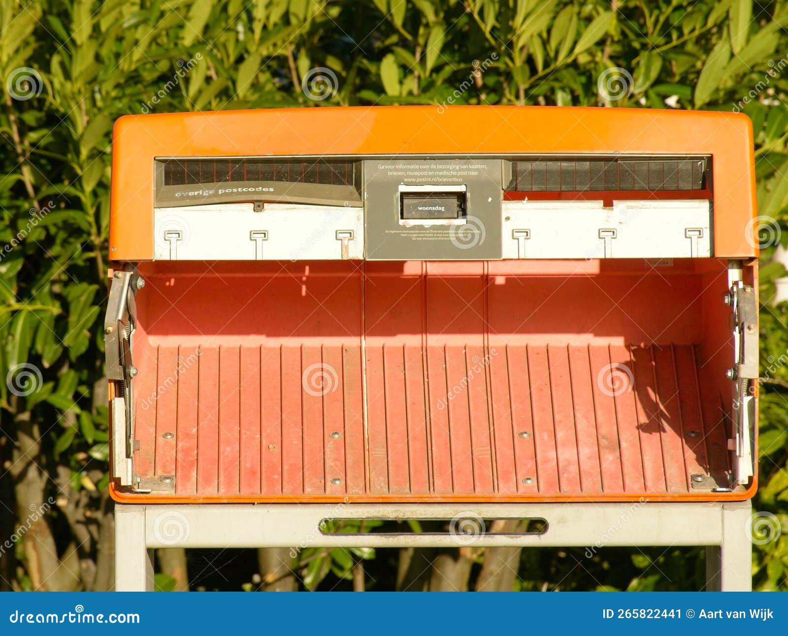 Exploded Orange Dutch Mail Box Stock Image - Image of explosive ...