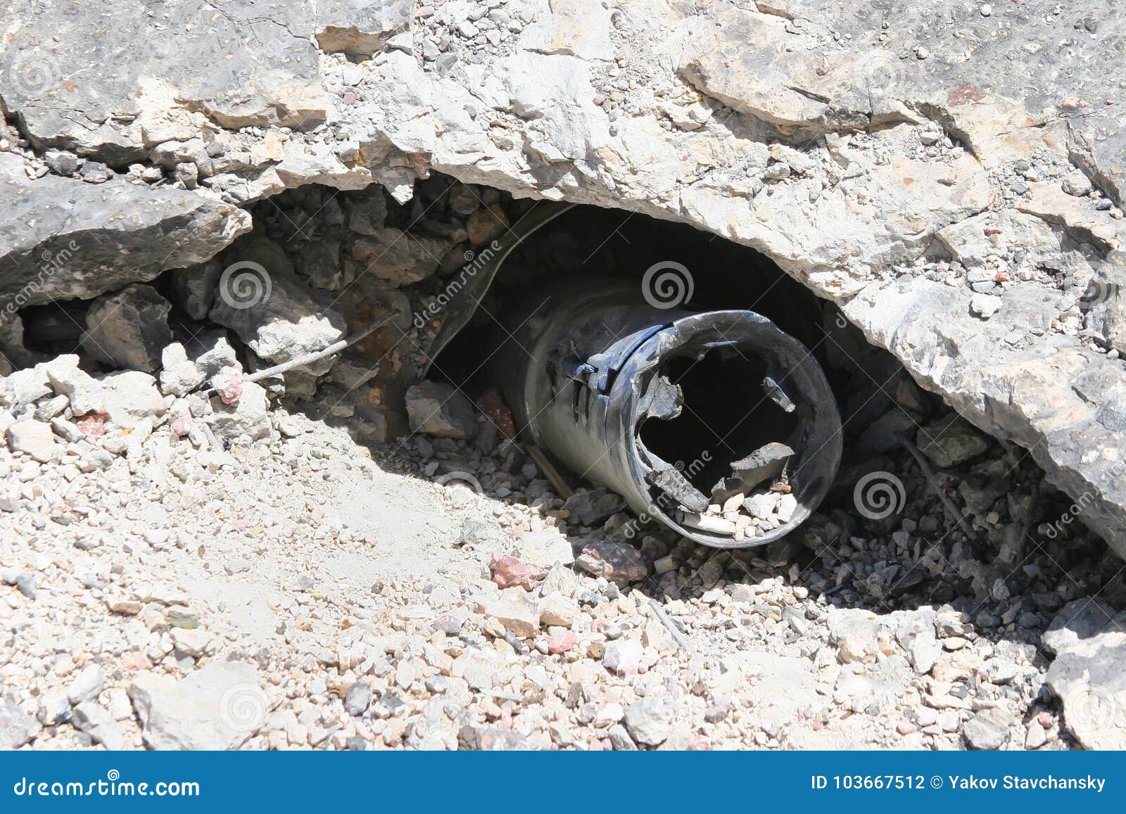 Exploded Short-range Missile Stock Photo - Image of rocket, explosive ...