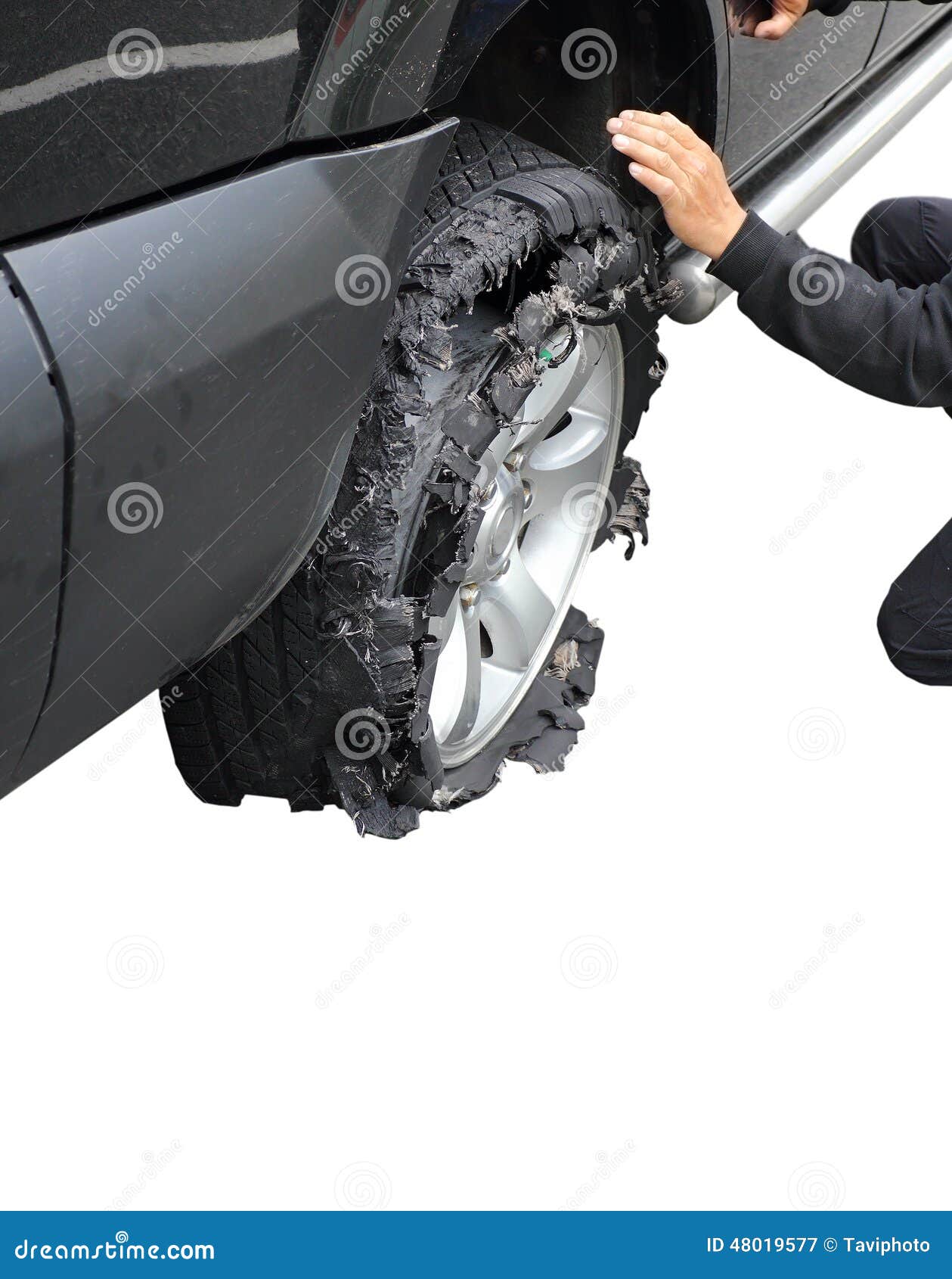 Exploded tire of a truck stock image. Image of auto, background - 48019577