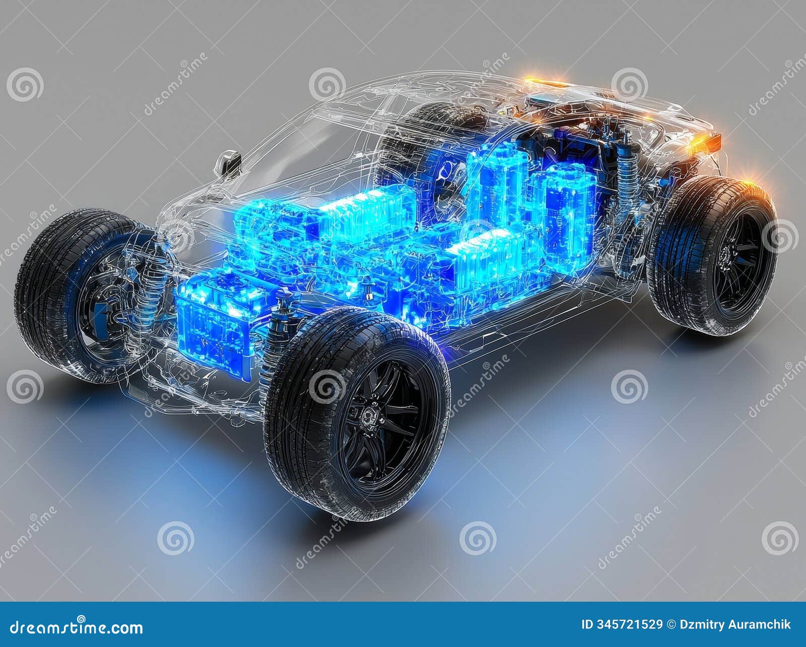 An Exploded View of a Battery Pouch for the Electric Car or Electric ...