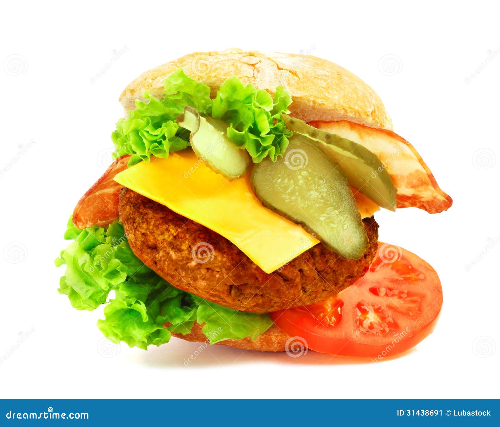 Exploded view of hamburger stock image. Image of diet - 31438691
