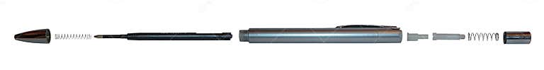 Explodedview Ballpoint stock photo. Image of biro, exploded - 83411414