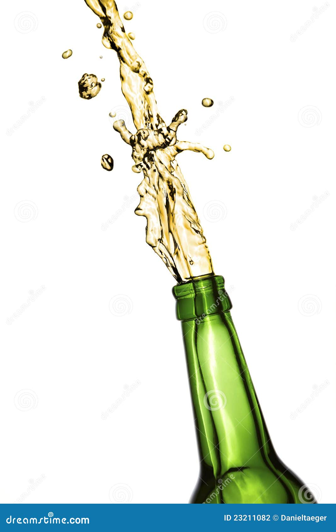 Explodierende Bierflasche stockfoto. Bild von flasche - 23211082