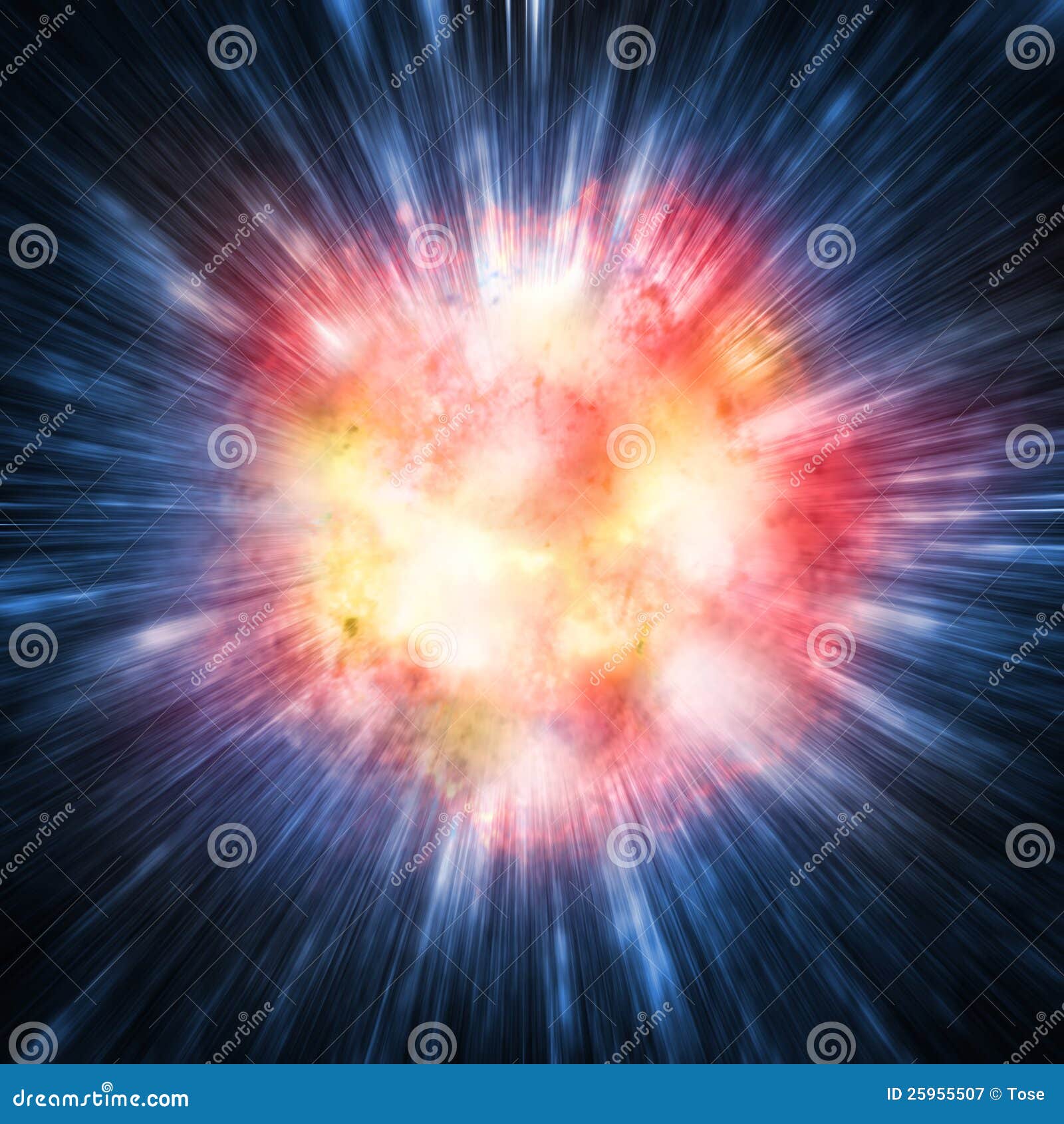 Explodierender Stern Oder Planet Stock Abbildung - Illustration von ...